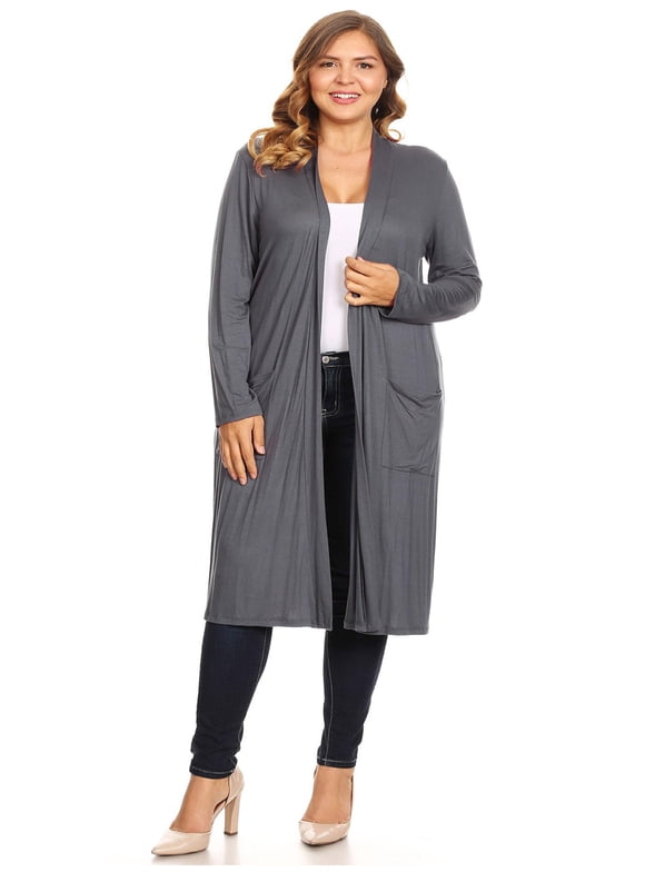 Plus Size Duster Cardigan
