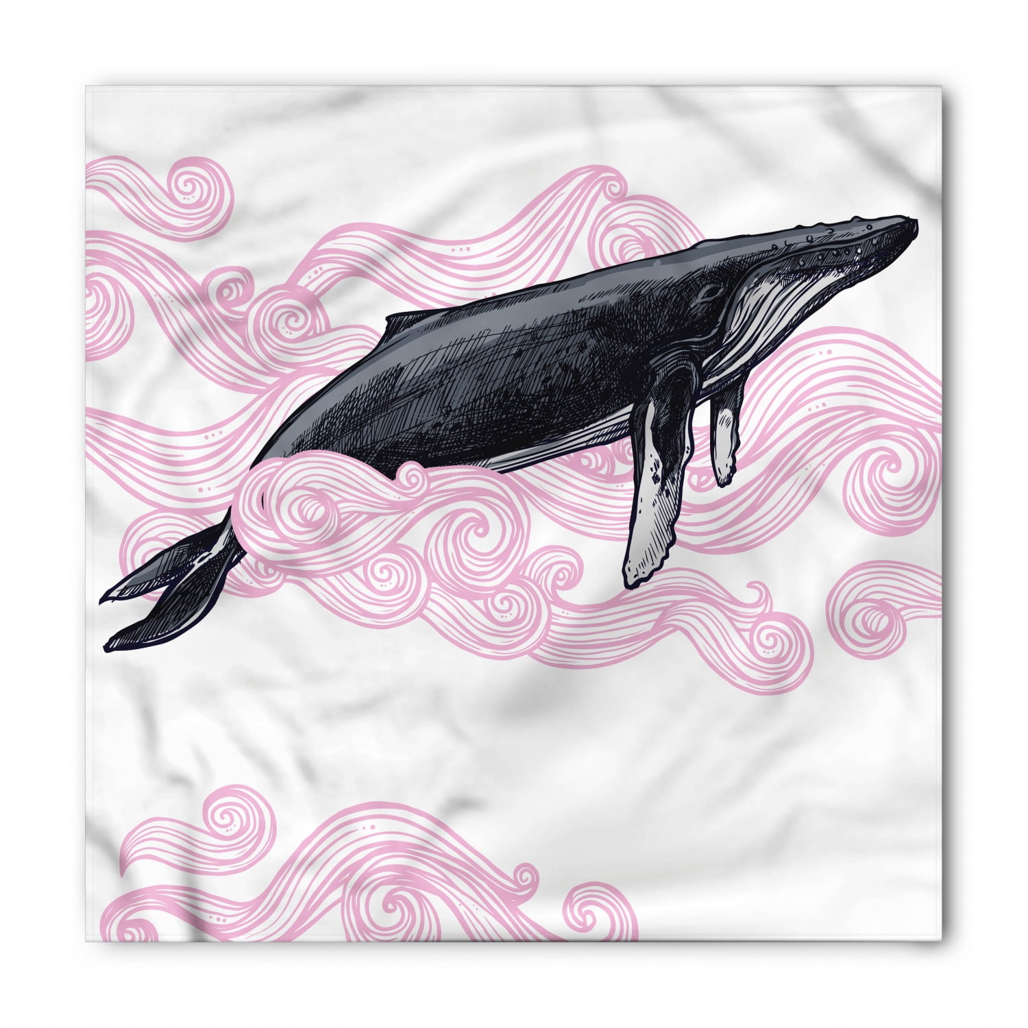 Whale Bandana, Striped Dreamy Whale, Unisex Head and Neck Tie, by ...