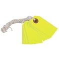 JAM Paper Tiny Neon Yellow Paper Gift Tags, with String 4.75" x 2.37" x ...