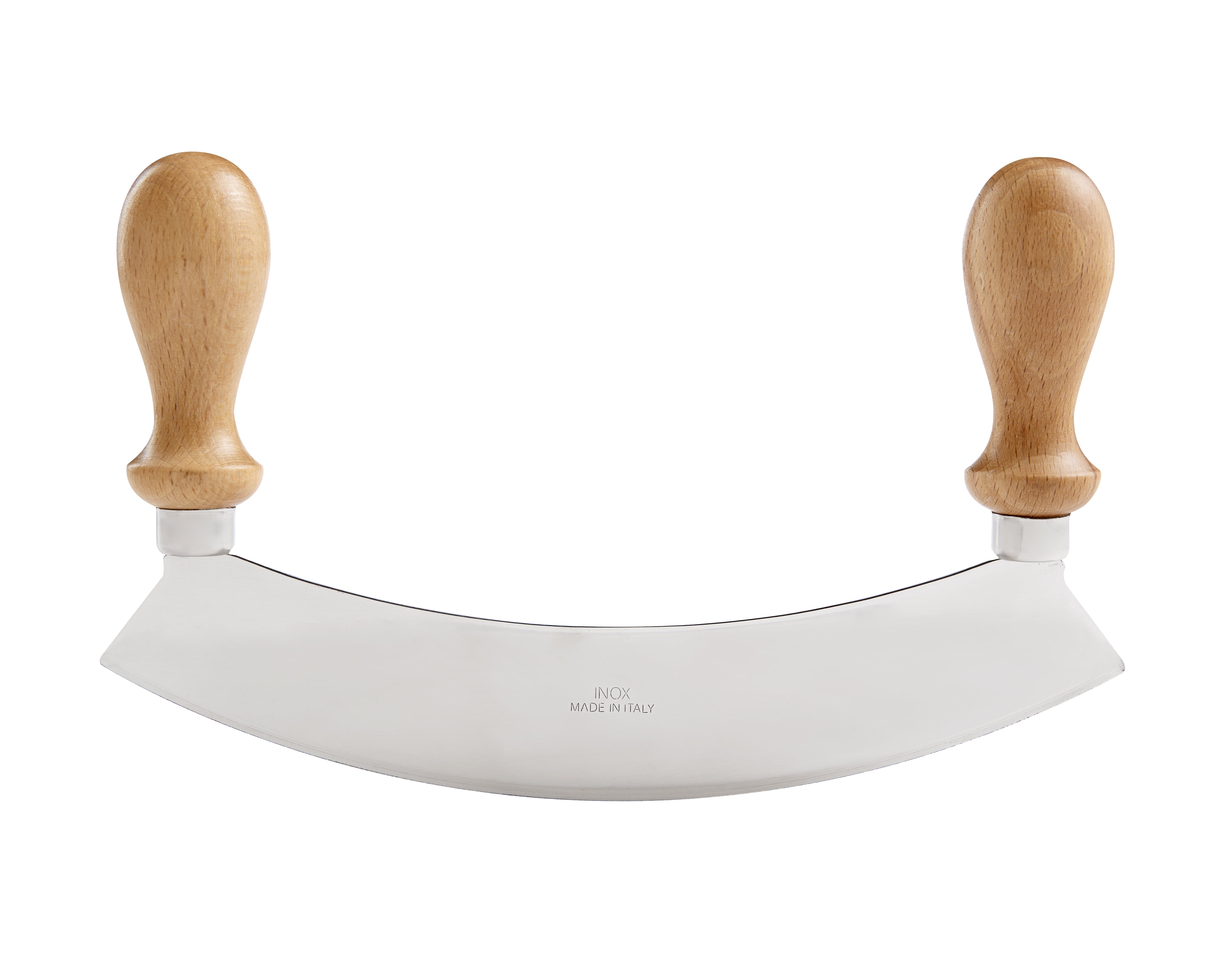 Fantes Mezzaluna Rocking Chopper, Stainless Steel Blade with Beechwood ...