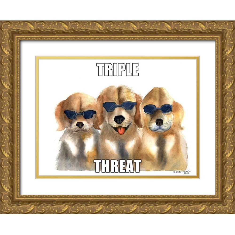 Shefranov, Olga 24x19 Gold Ornate Wood Framed with Double Matting ...