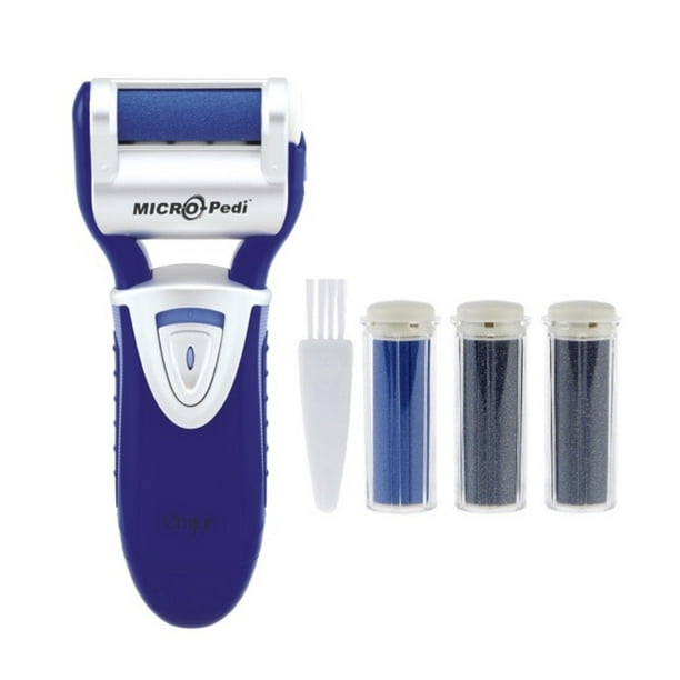 Emjoi Micro-Pedi Callus Remover w/ Bonus Replacement Rollers - Navy ...