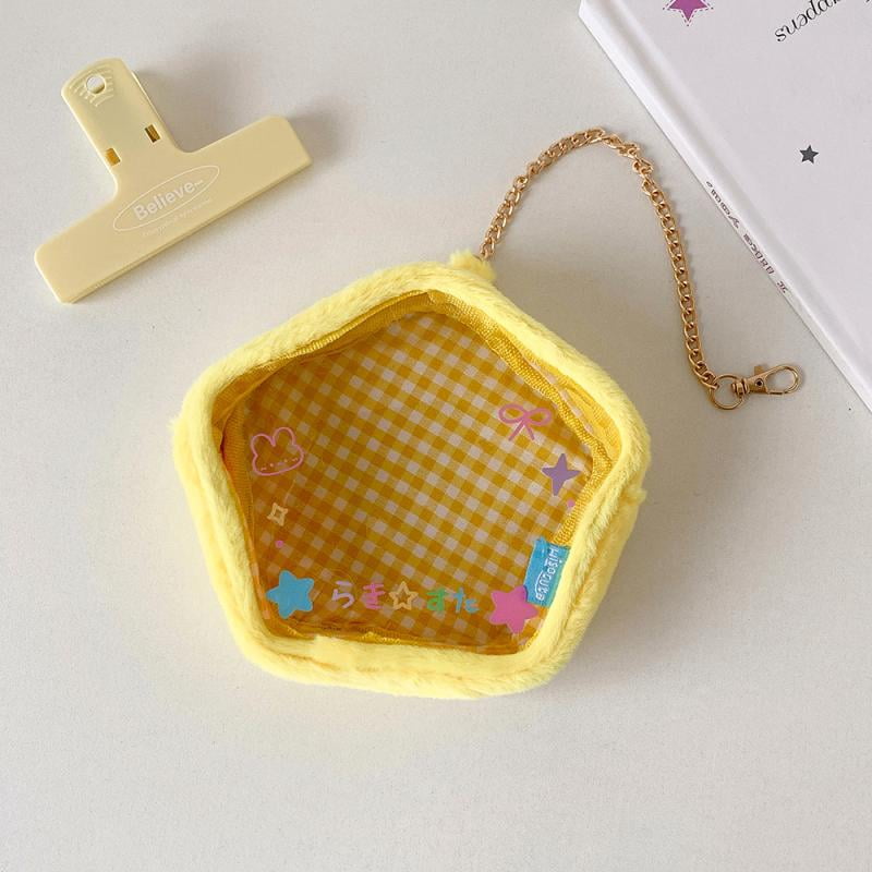 1 Piece Mini Storage Organizer Bag Apple Star Plush Itabag Cute Coin ...