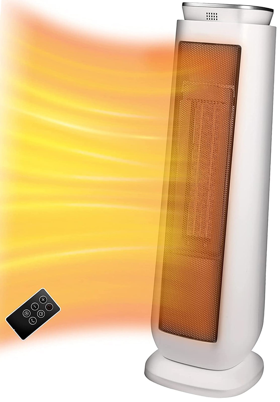 Ceramic Tower 1500W Indoor Space Heater with Oscillation, Remote ...