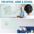 Glass Dry-Erase Board - 48 x 32 Inches Wall Mounted Glass Magnetic ...