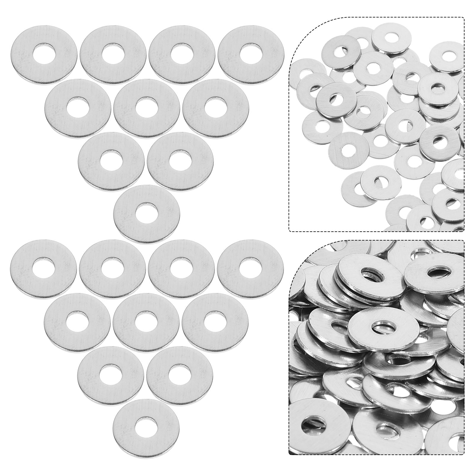 SKISUNO 100Pack Washer Assortment Stainless Steel for Professionals ...
