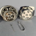 ievspot Snail Dish Snail Plate with Grooves Stainless Steel Escargot ...