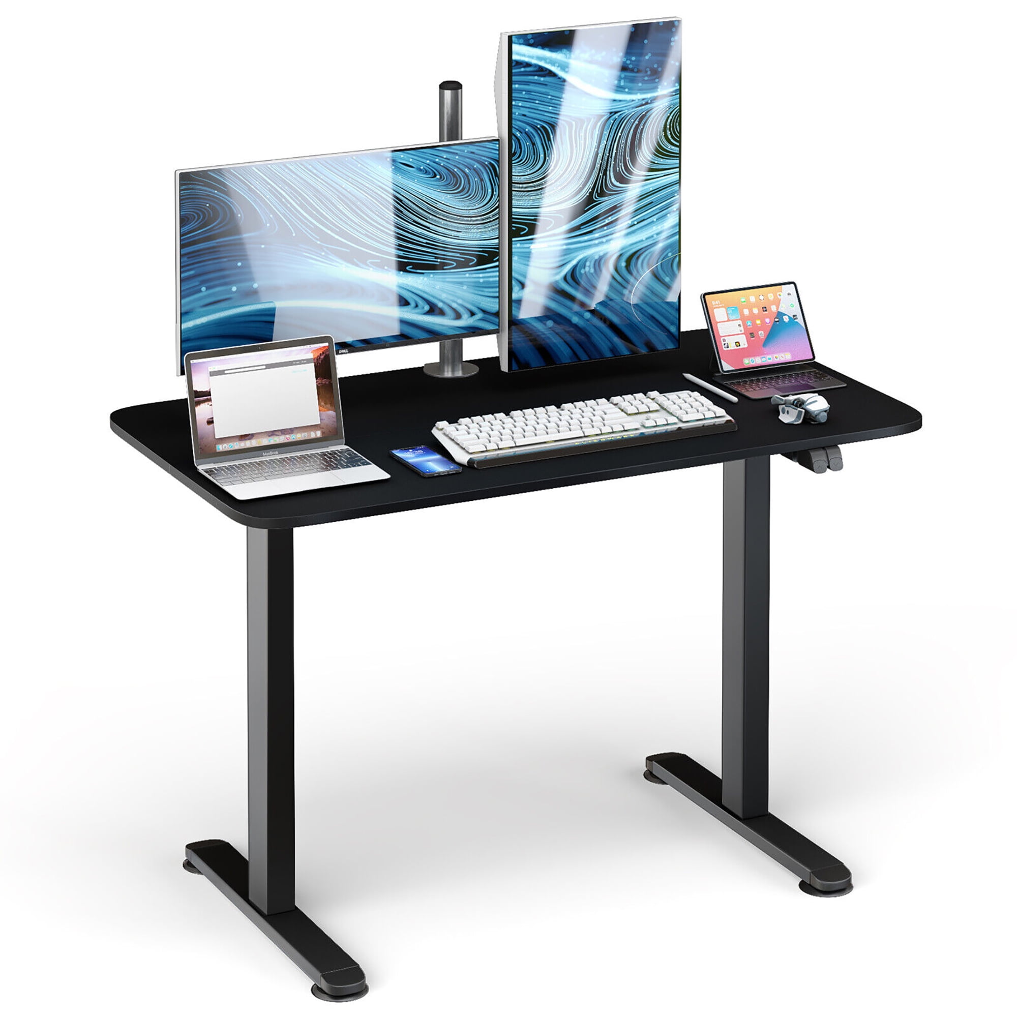 Gymax Electric Standing Desk Adjustable Stand up Computer Desk Anti ...
