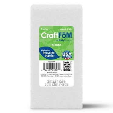 FloraCraft Foam Block 1.9 inch x 3.9 inch x 11.8 inch Green - Walmart.com