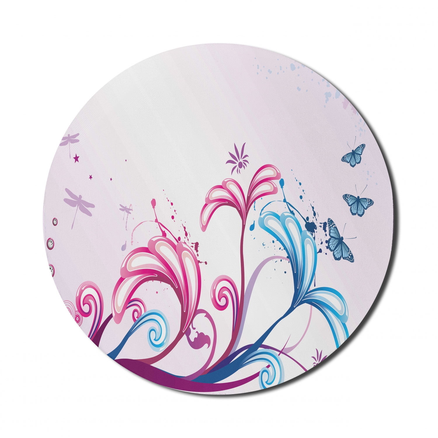 Nature Mouse Pad for Computers, Curved Giant Flower Bodies and ...