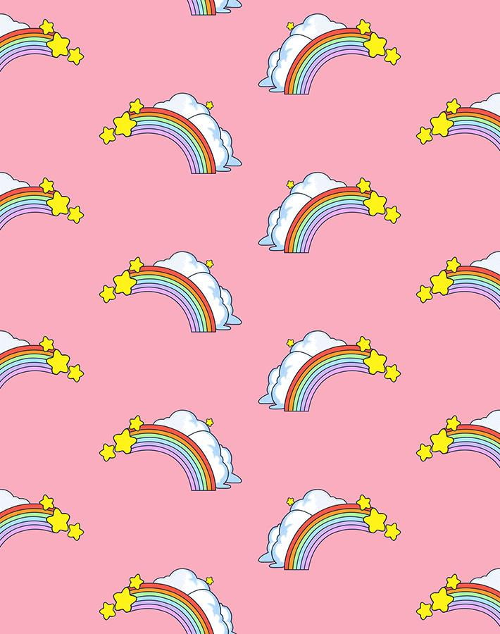 Barbie Rainbows Removable Vinyl Wallpaper, Bubblegum - Walmart.com