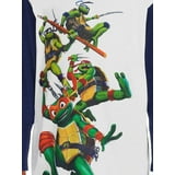 Teenage Mutant Ninja Turtles Boys Pajama Set, Long Sleeve Top and Fleece Pants, Sizes 4-12 ...