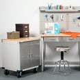 "Seville UltraHD Rolling Cabinet - Heavy-Duty Workbench with Wood Top ...
