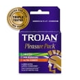 TROJAN Pleasure Pack Assorted Condoms, Lubricated Condoms Value Pack ...