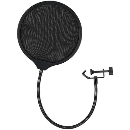 Professional Microphone Pop Filter Sound Shield, Dual Layered Wind Pop ...