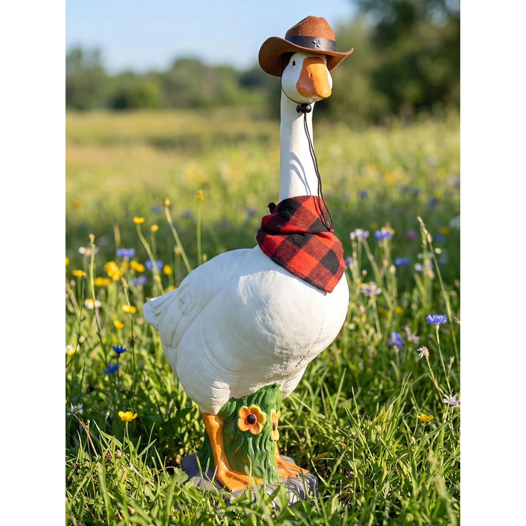 Click here for Rewenti Large Porch Gooses Statue Realistic Hollow... prices