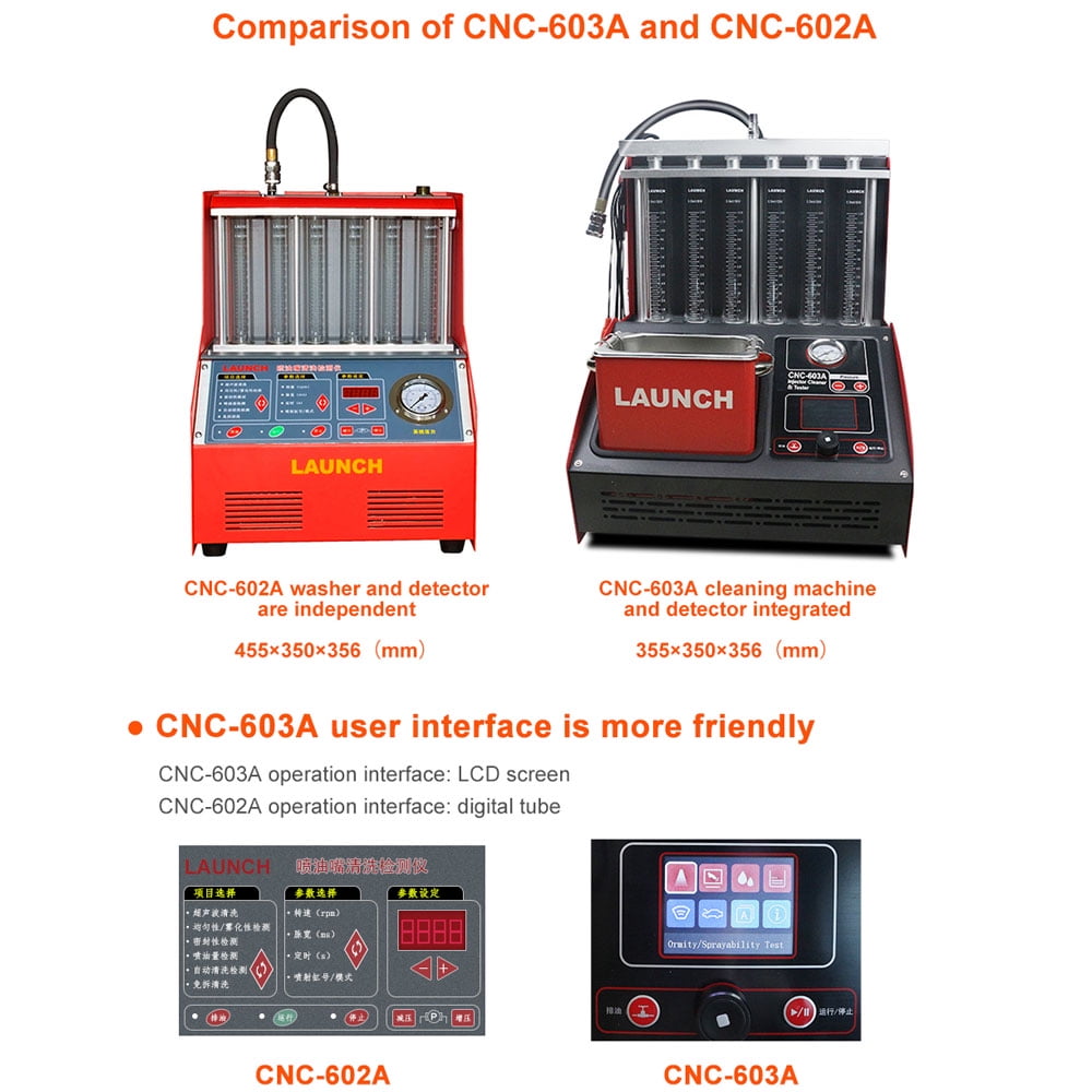 LAUNCH CNC 603A Injector Cleaner & Tester - Fuel Nepal | Ubuy