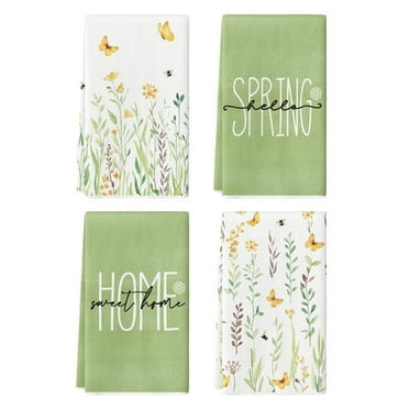 Mainstays Printed Cotton Kitchen Towel, 15"W x 25"L, Meadow Floral, 1 ...