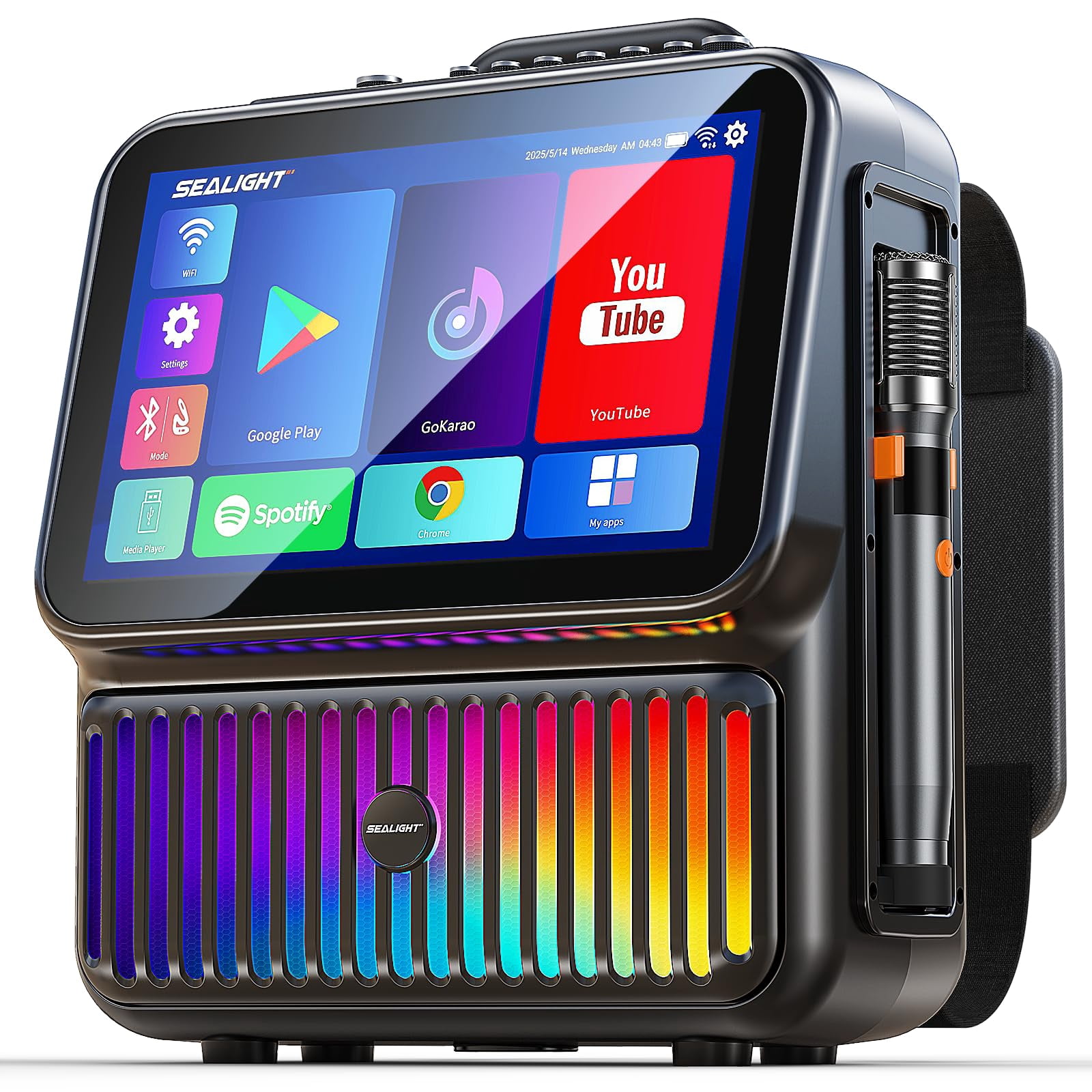 Máquina de Karaoke Inteligente SEALIGHT para Adultos con Letras 13.3 ...