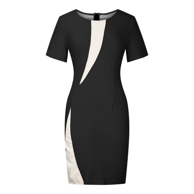 YWDJ Womens Dresses Midi Length Plus Size Fashion Crewneck YWDJ Womens Dresses Midi Length Plus Size Fashion Crewneck