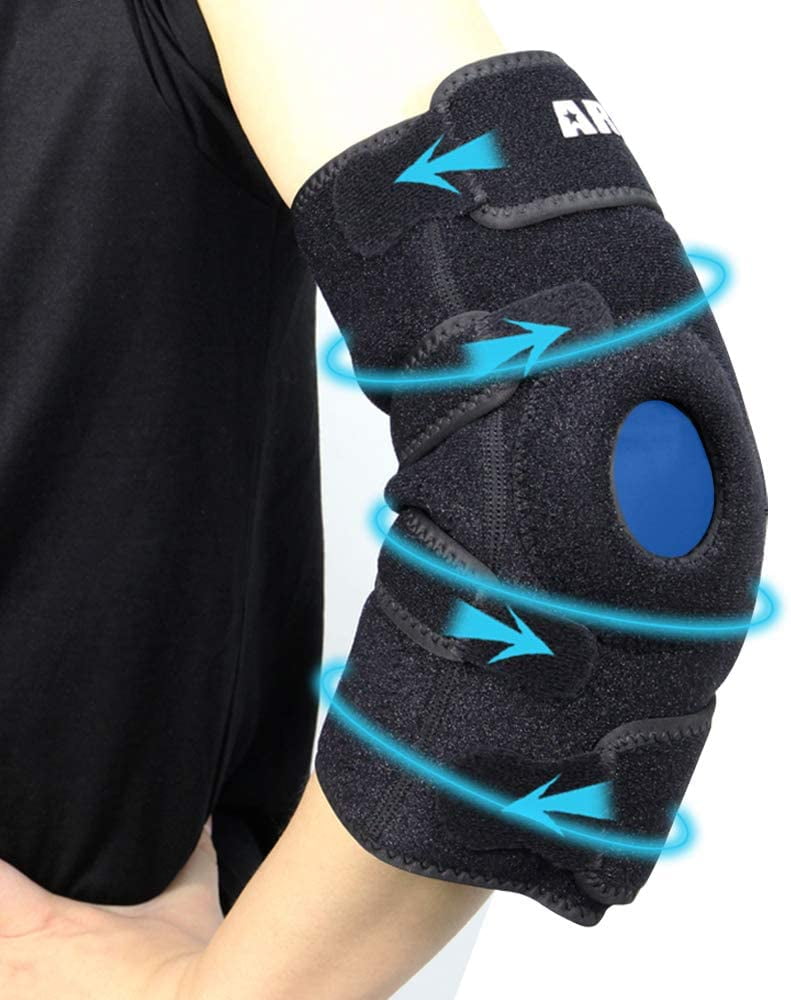 ARRIS Elbow Ice Pack Wrap, Gel Pack with Elbow Support Wrap for Hot ...