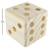 Hey! Play! Giant Wooden Yard Dice Outdoor Lawn Game with Carrying Case ...
