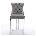 26" Counter Height Bar Stools Set of 2, Gray - Modern Kitchen Island ...