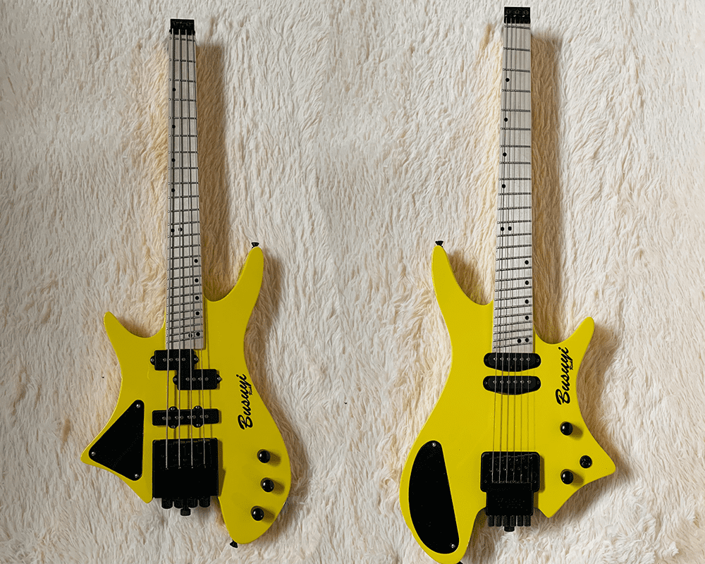 4 String Bass/ 6 String Lead Headless Fanned Fret Tremolo Busuyi Guitar Right - Walmart.com