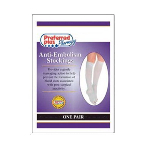 Anti Embolism Stockings Closed To Below Knee, X-Large - 1 Pair ...