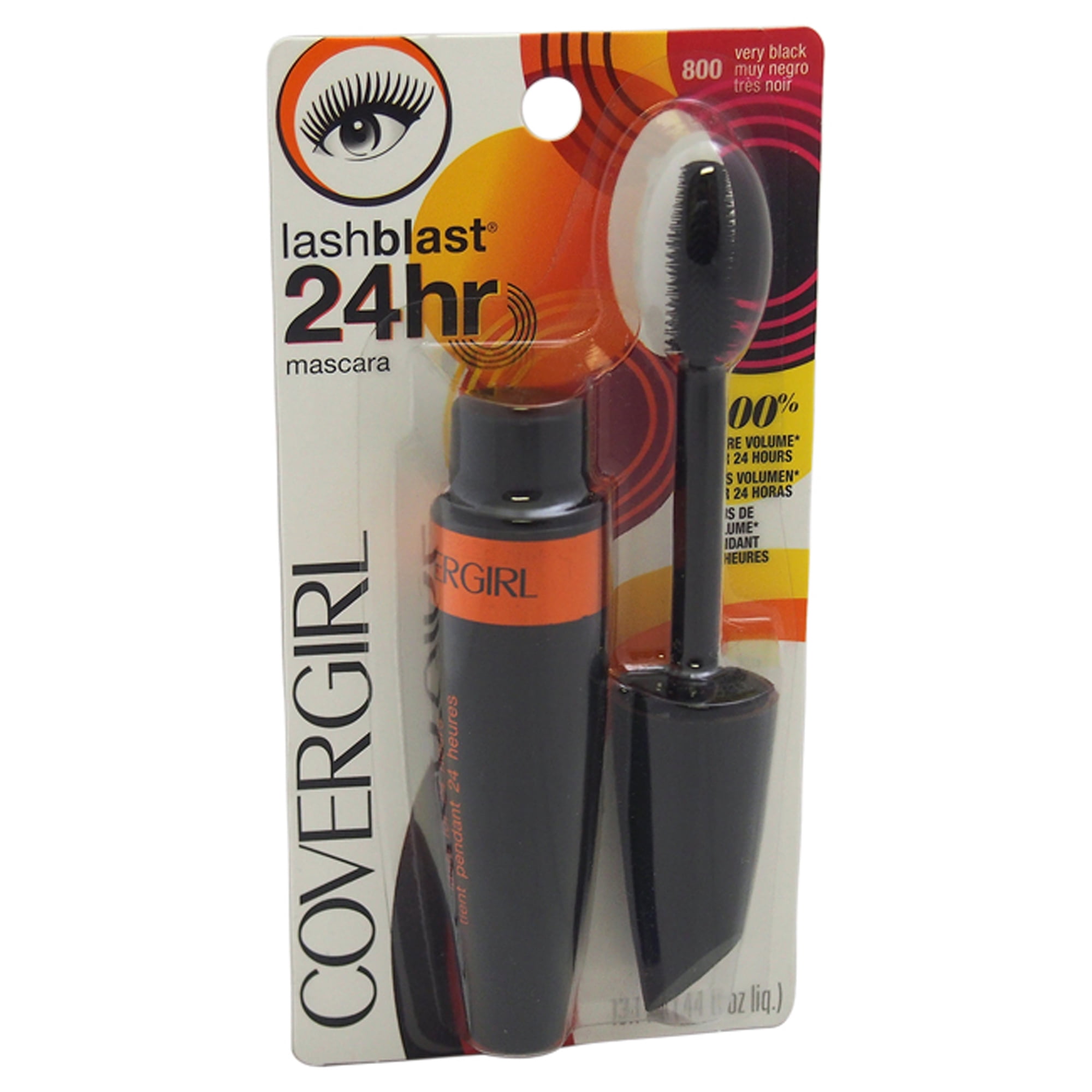 COVERGIRL LashBlast 24 Hour Mascara, 800 Very Black, 0.44 Fl. Oz ...