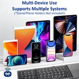 Slim Foldable Wireless Keyboard Compatible with Xiaomi Mi Note Pro with TOUCHPAD Mouse Fully ...