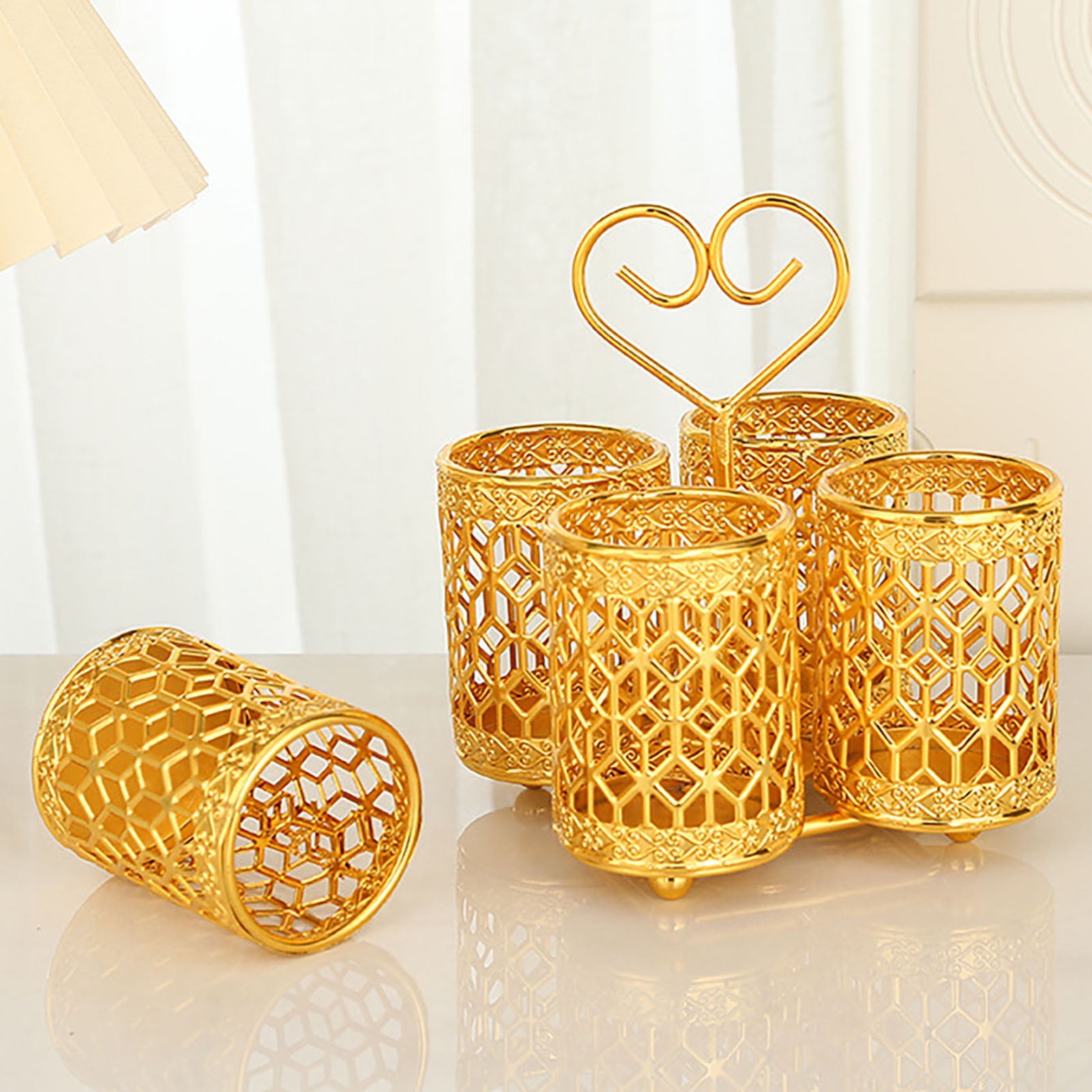 UDIYO Drying Rack Wrought Iron Utensil Holder Sink Holder Utensil ...