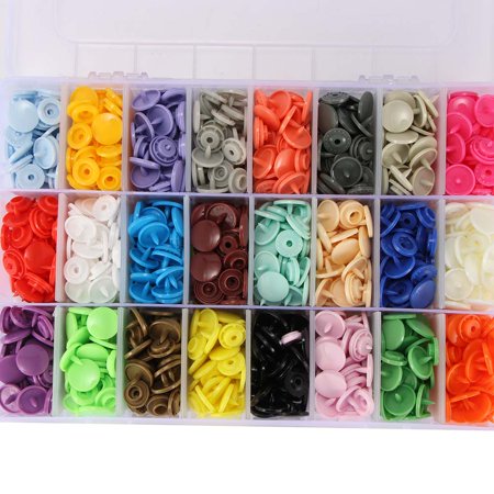 Onever 24 Colors 360 Sets Plastic Fasteners set Plastic Fasteners 24 ...