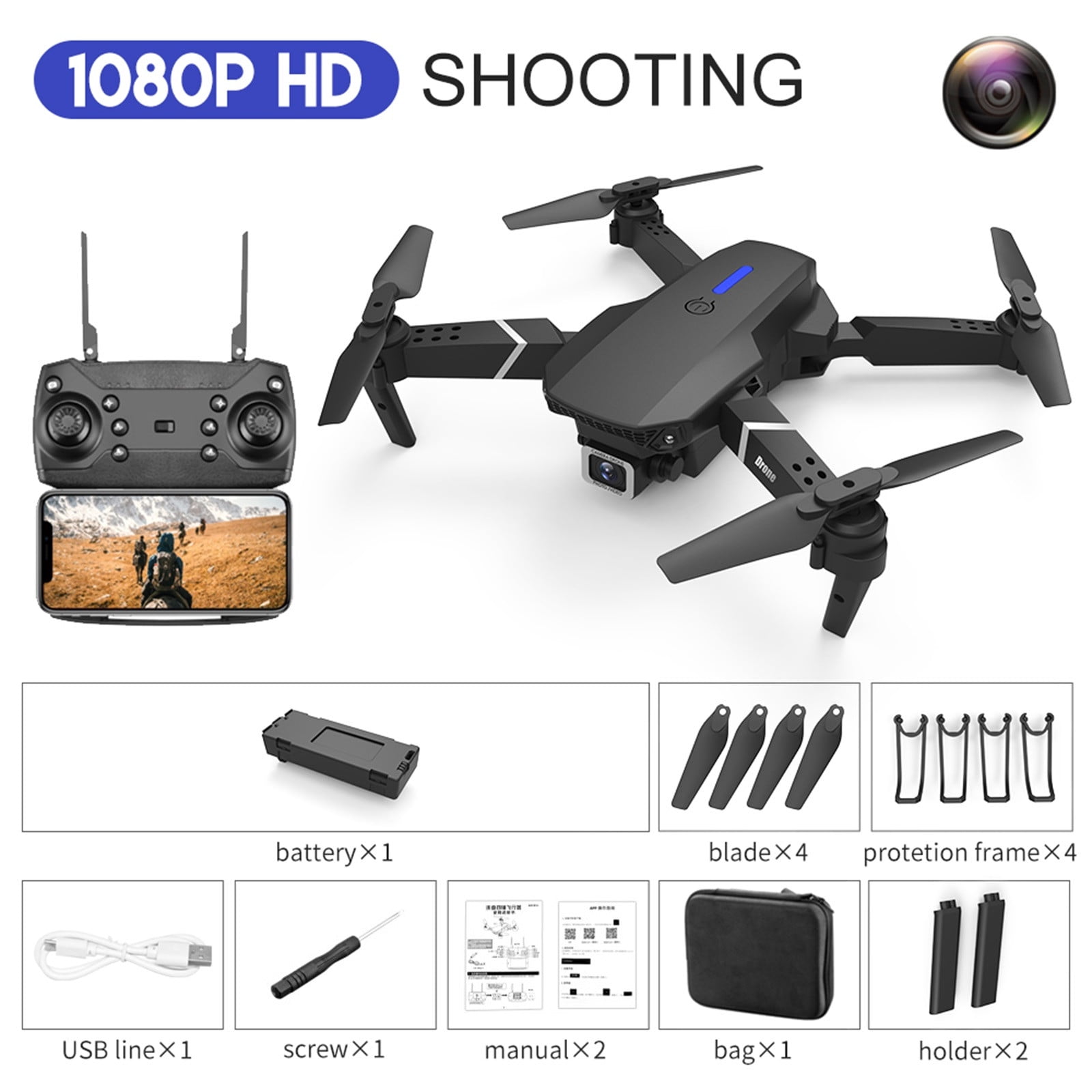 Folding Drone Aerial Photography Long-endurance Quadrotor 5000000 ...
