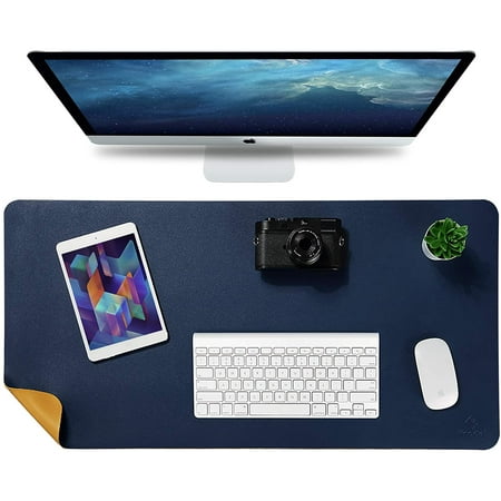 Knodel Desk Pad, Office Desk Mat, 31.5" x 15.7" PU Leather Desk Blotter ...