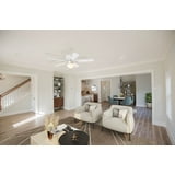 Mainstays 52 inch Hugger Indoor Ceiling Fan with Light Kit, White, 5 ...