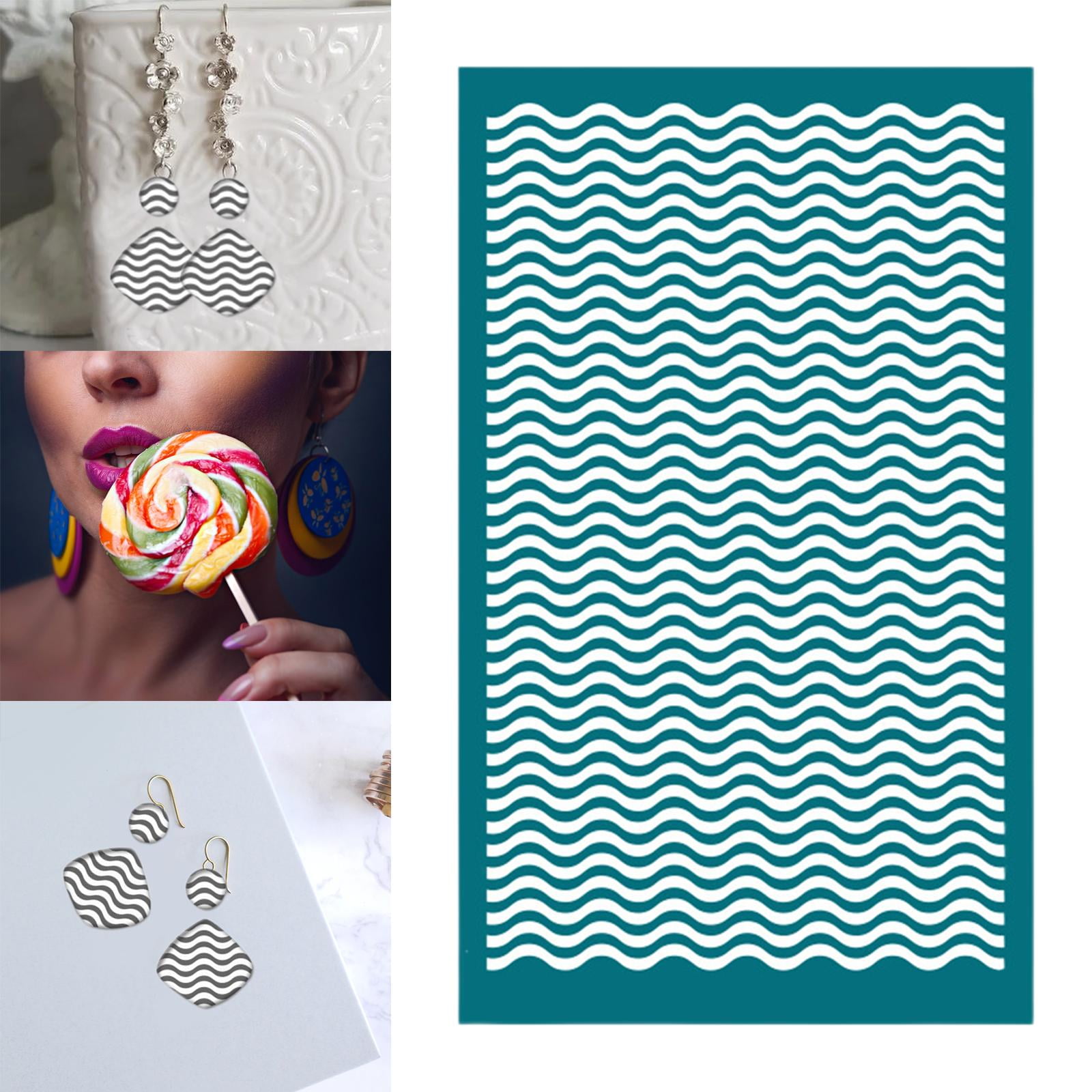 Reusable Silk Screen for Polymer Clay Stencil 9Cmx15cm for DIY Tool for ...