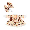 Porch Goose Outfits Fall Turkey Dress With Headband, Autumn Pattern ...