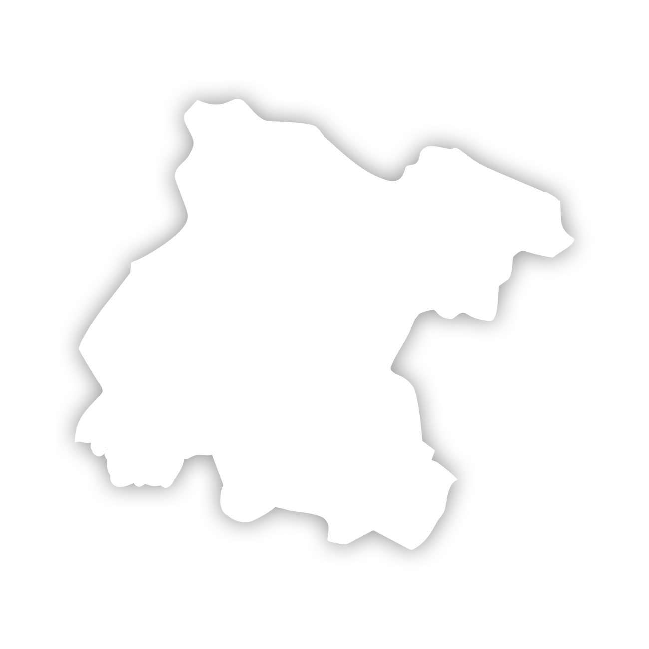 Guanajuato State Shaped Sticker Decal Die Cut - Self Adhesive Vinyl - Weatherproof - Made in USA ...