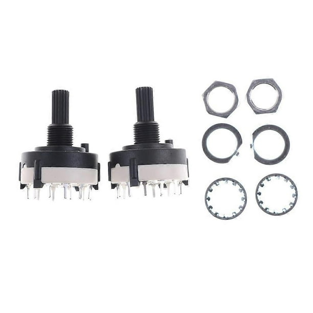 High Quality 2pcs 1 Pole 12 Position 03A 250VAC Custom Wiring ROTARY ...