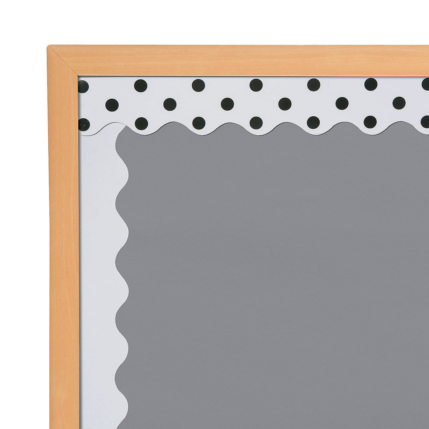 Black And White Polka Dot Bulletin Board Border