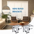 6-Piece Mini Blind Mounting Brackets for Window Blinds, Includes Screws ...