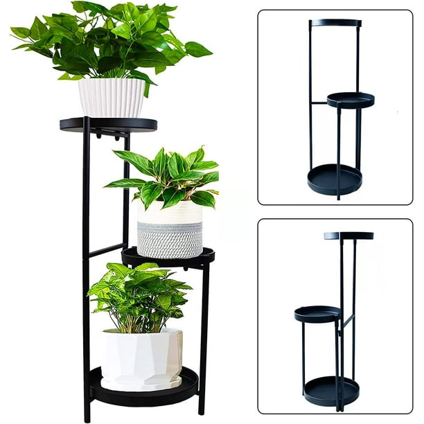Stand Metal Outdoor-Flower Pot Rack Indoor- rought Iron er Holder ...