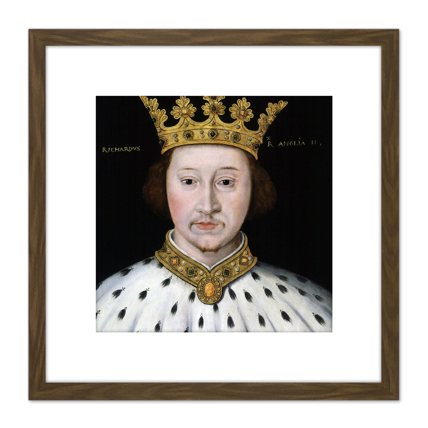 Anonymous Portrait Richard II King England Painting 8X8 Inch Square ...