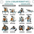 beefunni STEM Toys, 12-in-1 Solar-Powered Robot Kit, Buildable ...