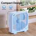 General 10" Tabletop Box Fan for Bedroom, 2 Speeds, Quiet Table Fans ...