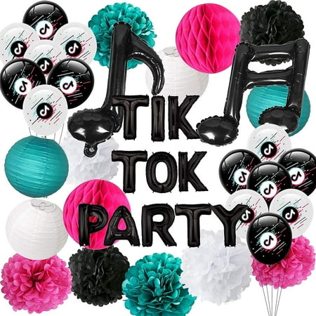 TIK Tok Birthday Decorations Tik Tok Party Decorations Tik Tok Balloons ...