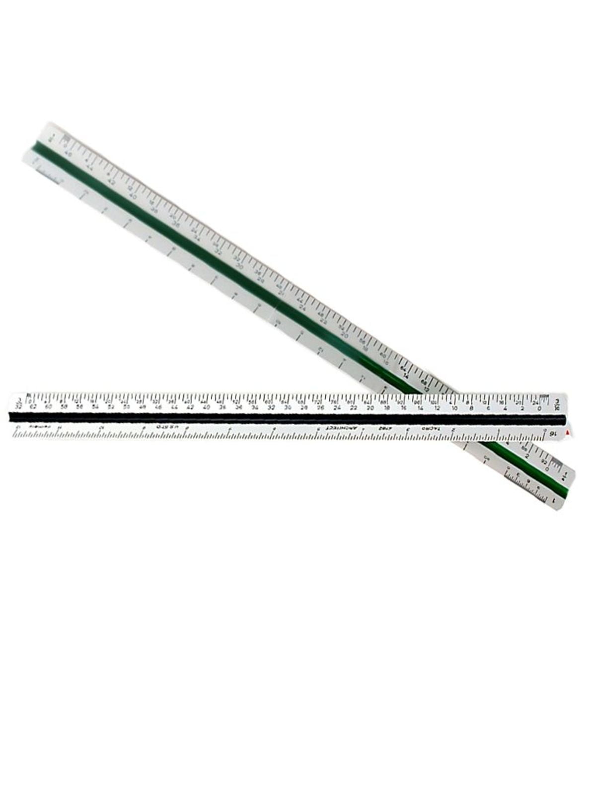 12 Inch Color Coded Architect Scale architect scale (pack of 2 ...