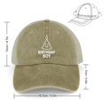 Birthday Boy Khaki Baseball Cap for Men Women, Adjustable Snapback Hats ...