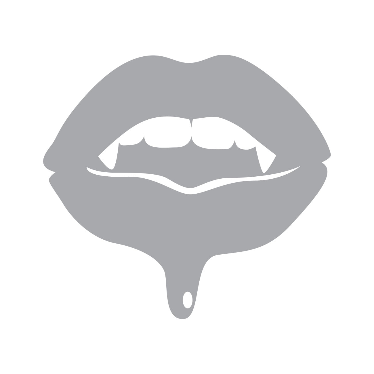 Bloody Fang Teeth and Lips Sticker Decal Die Cut - Self Adhesive Vinyl ...